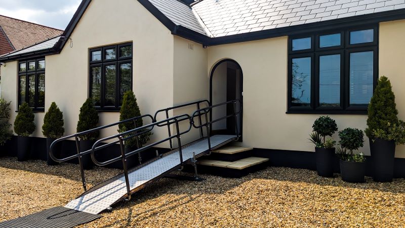 Permaramp High-Rise | Access Ramp With Safety Quickrails